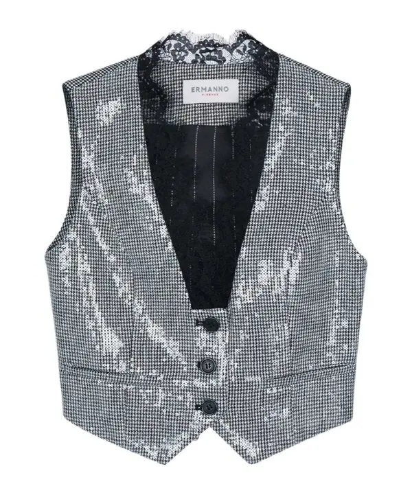 ERMANNO FIRENZE Sleeveless Vest - Gray