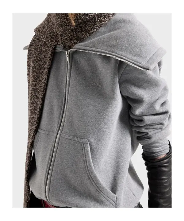 7 For All Mankind Zip-up Collar Hoodie
