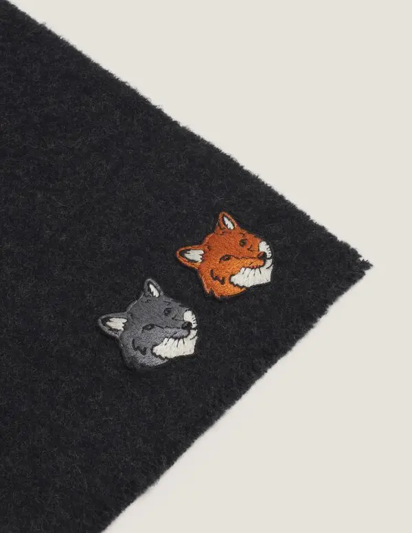 Maison Kitsuné Double Fox Head Scarf