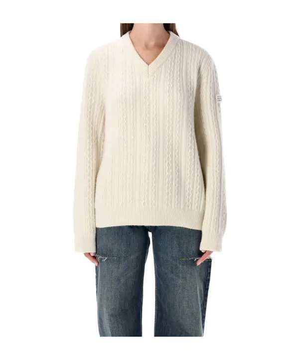 MAISON MARGIELA Long-sleeved V-neck Jumper