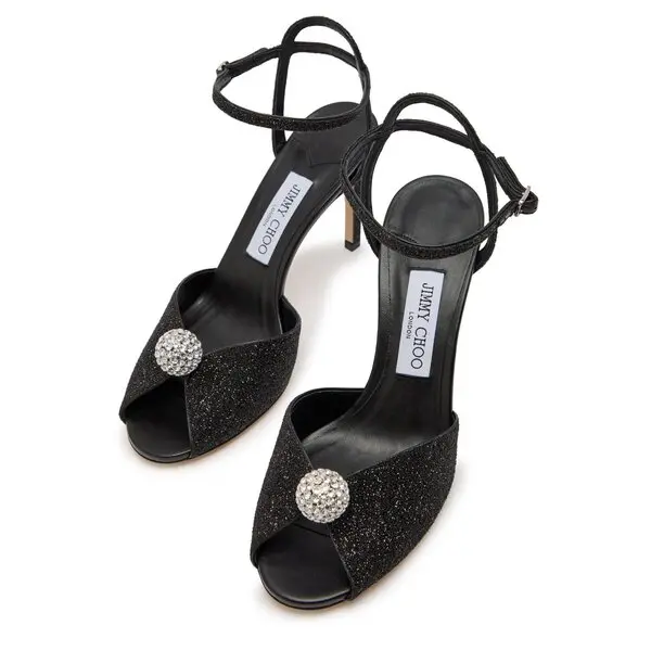 JIMMY CHOO Metallic Leather Sandals