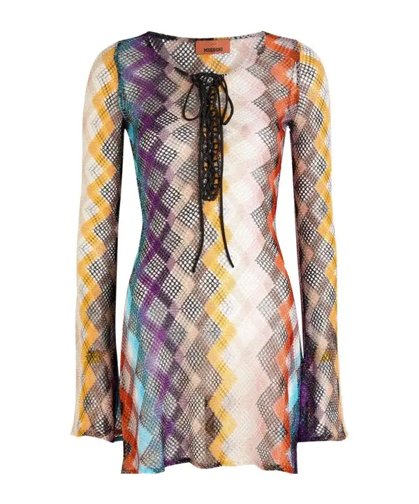 Missoni Viscose Slim-fit Knitted Dress - Multicolor
