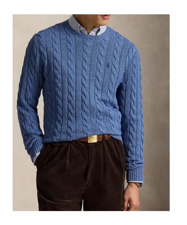 Polo Ralph Lauren Round-neck Twisted-knit Sweater