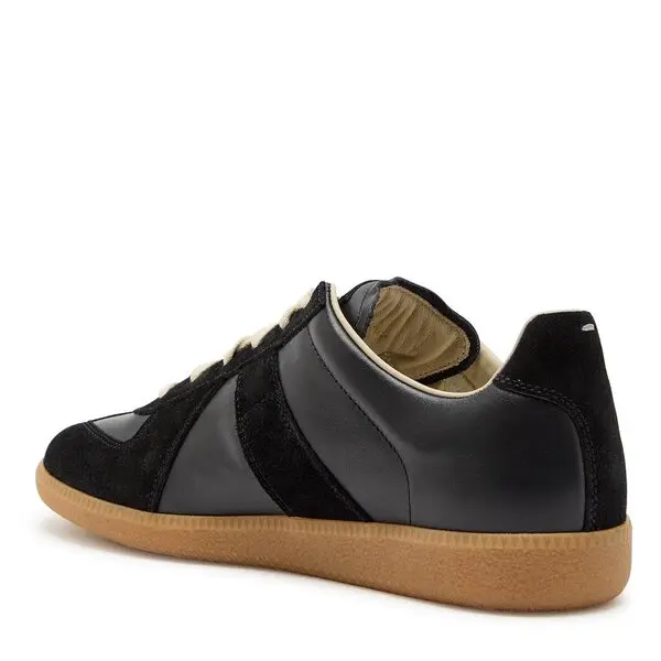 MAISON MARGIELA Fur And Suede Patchwork German Training Shoes