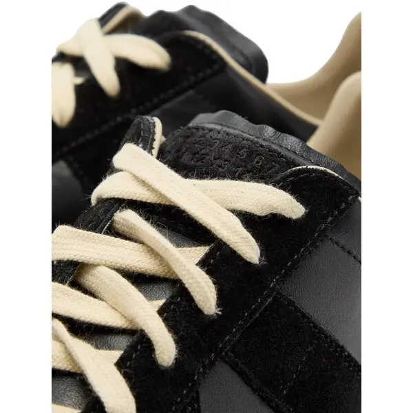 MAISON MARGIELA Fur And Suede Patchwork German Training Shoes