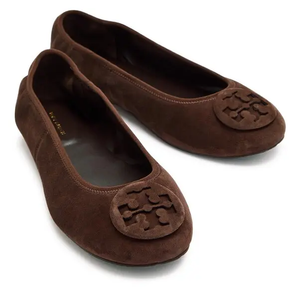 Tory Burch Lightweight Foldable Ballet Flats - Black