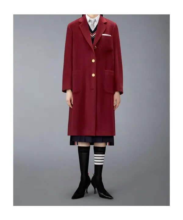 Thom Browne Bell-sleeve Cashmere Coat