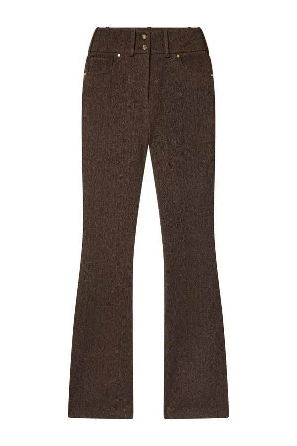 Holland Cooper Contour Heritage Flare Trouser Herringbone