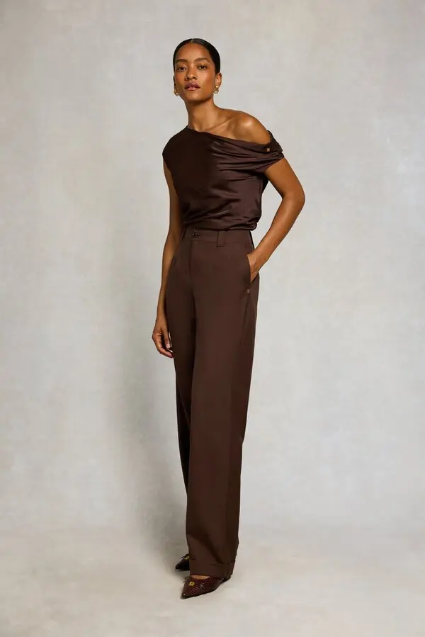 Holland Cooper Geneva Blouse - Walnut