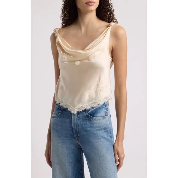 DÔEN Manon Silk Camisole - Candlelight