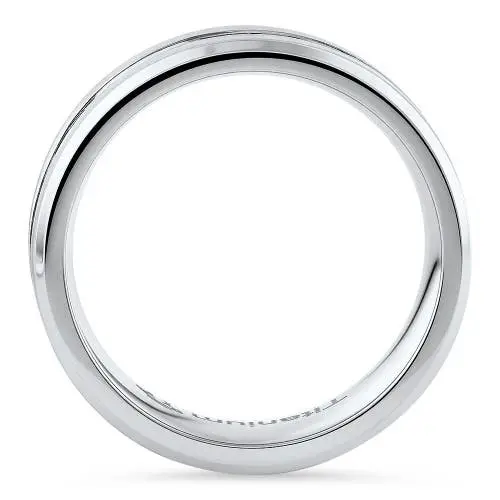BLISS DIAMOND 7/8ct Diamond 8mm Comfort Fit Ring Matted Wedding Band