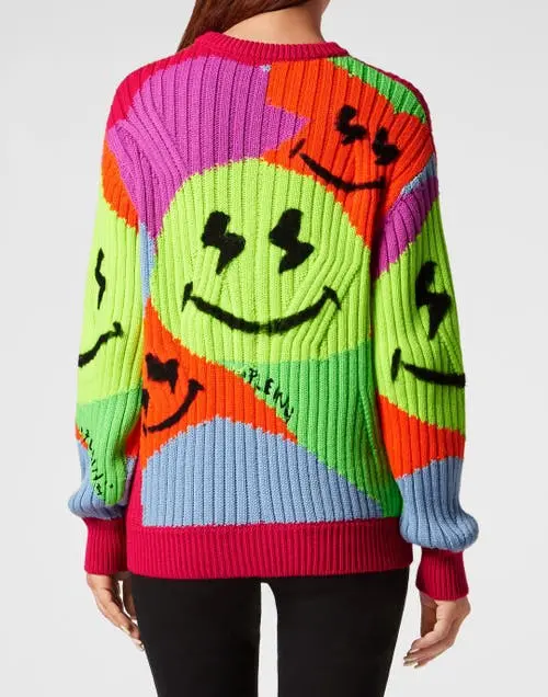 Philipp Plein Cotton Blend Roundneck Smile