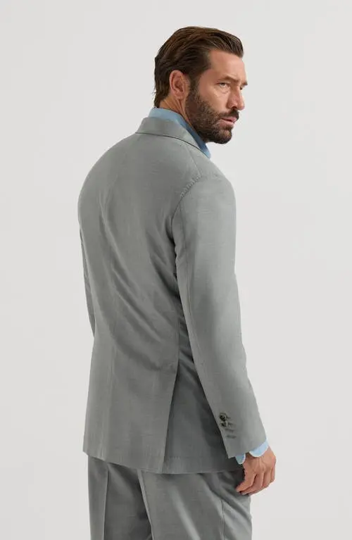 Brunello Cucinelli Virgin Wool And Silk Lightweight Hopsack Cavallo Tailor Blazer