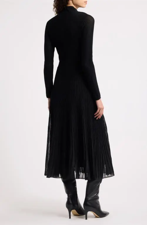 BOSS Felvetta Mock Neck Midi Dress
