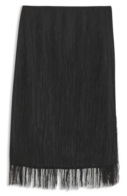 BOSS Vafray Fringe Midi Skirt