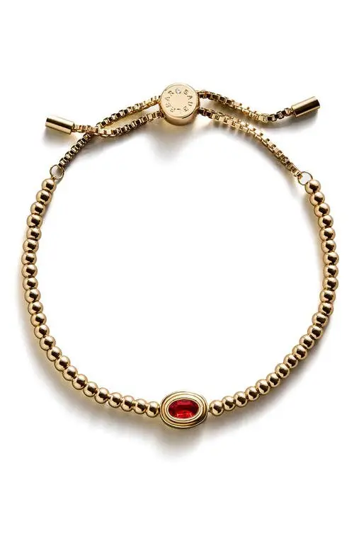 Baublebar Bezel Birthstone Pisa Bracelet - Dark Red