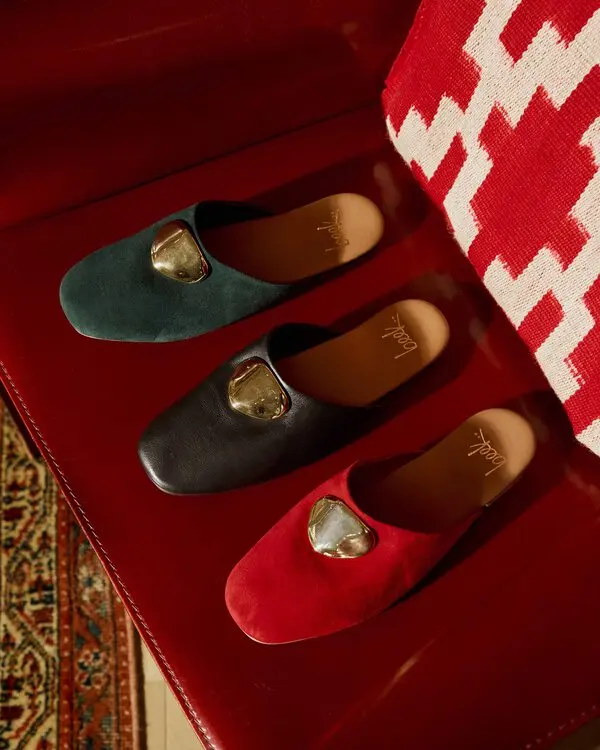 Beek Blackbird Bling Suede Mule
