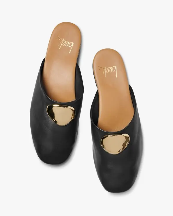 Beek Blackbird Bling Leather Mule