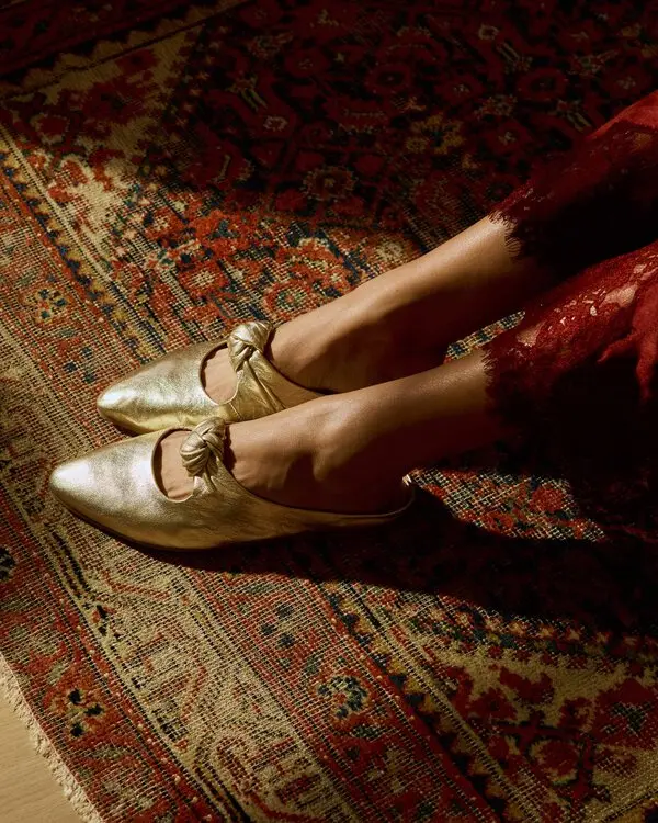 Beek Noddy Leather Ballet Mule