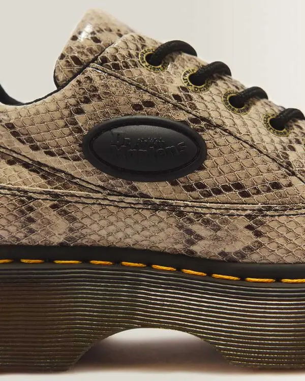 Dr. Martens Buzz Eye Snake Print Leather Shoes