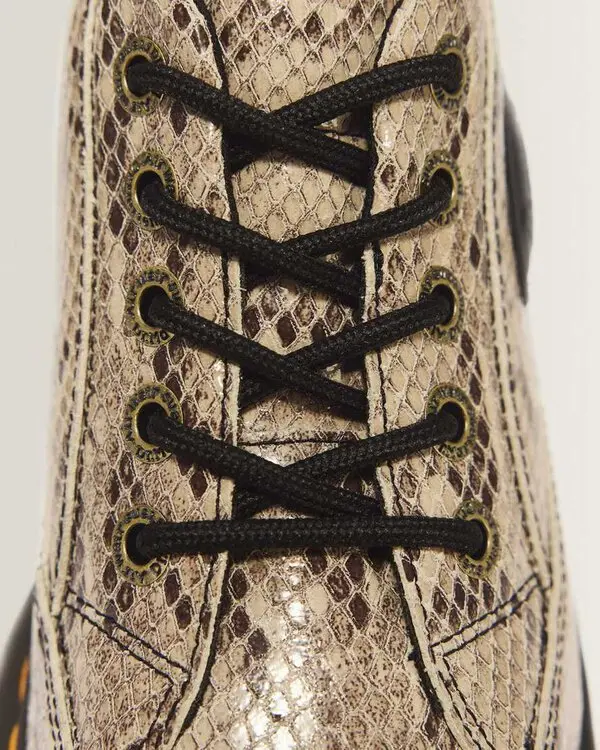 Dr. Martens Buzz Eye Snake Print Leather Shoes