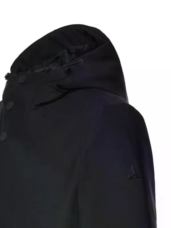HESKIMO Hooded Button-fastening Coat