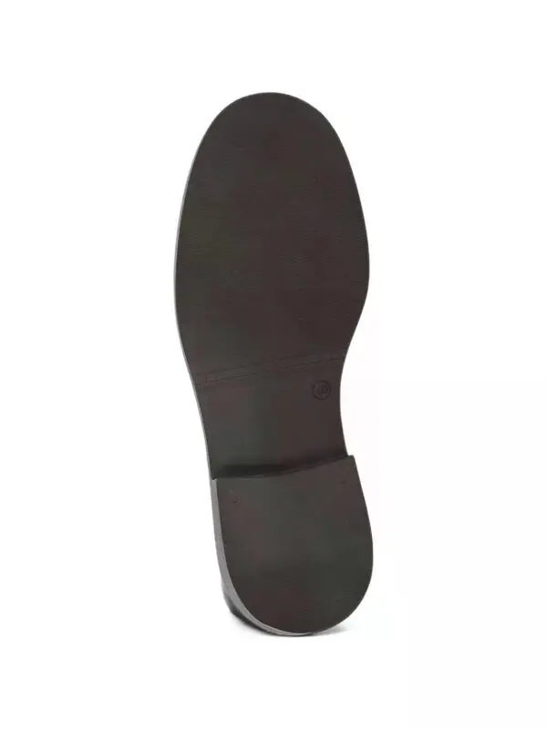 JULIE DEE Round-toe Leather Boots