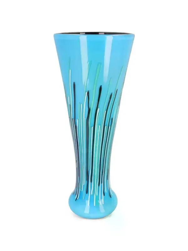 Versace Venini Striped Vase - Blue