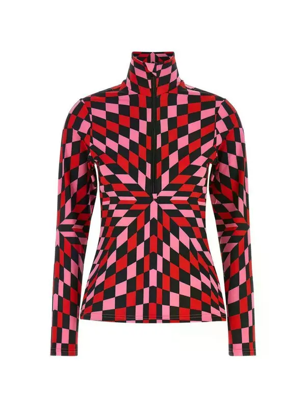 Goldbergh Chesu Geometric-print Sweater - Red