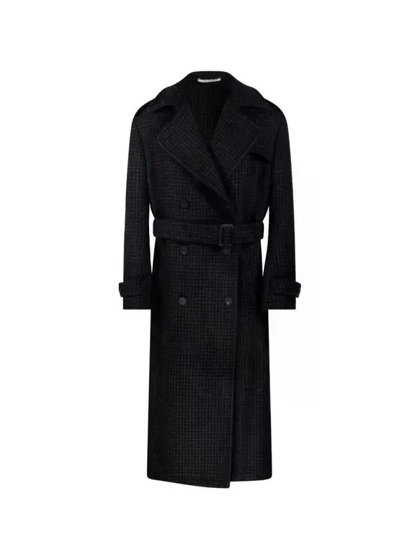 Tagliatore Houndstooth-pattern Double-breasted Coat