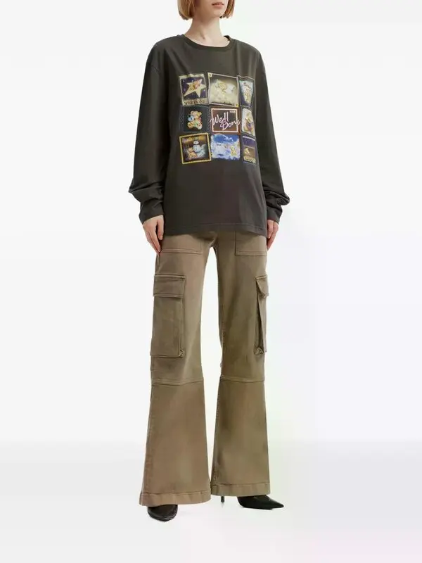 We11Done Teddy Graphic-print Long-sleeve T-shirt