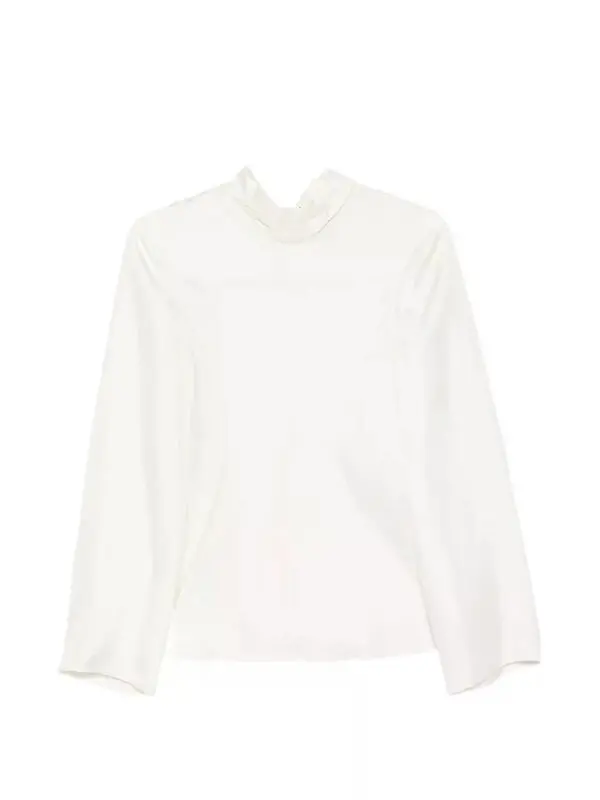 RÓHE Pussy-bow Blouse - Neutrals