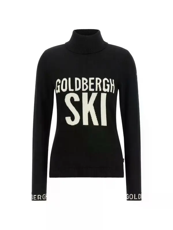 Goldbergh Hoi Logo-intarsia Sweater - Black