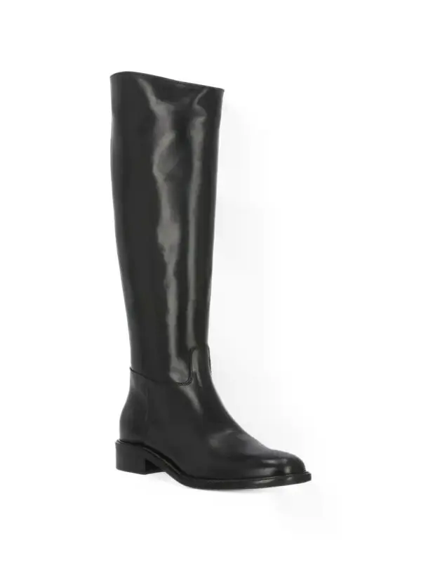 JULIE DEE Round-toe Knee-high Boots