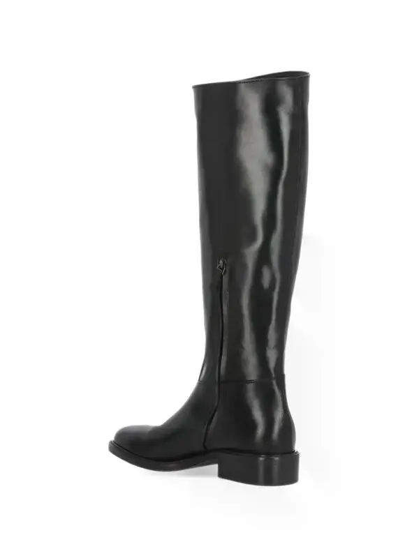 JULIE DEE Round-toe Knee-high Boots