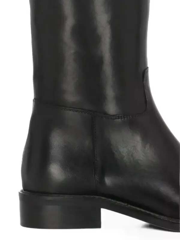 JULIE DEE Round-toe Knee-high Boots