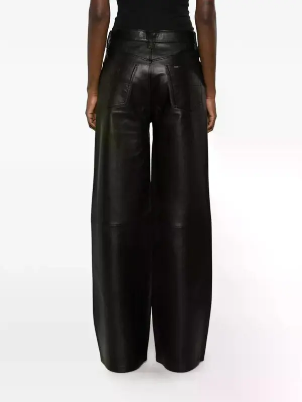 LOIS Leather Wide-leg Trousers