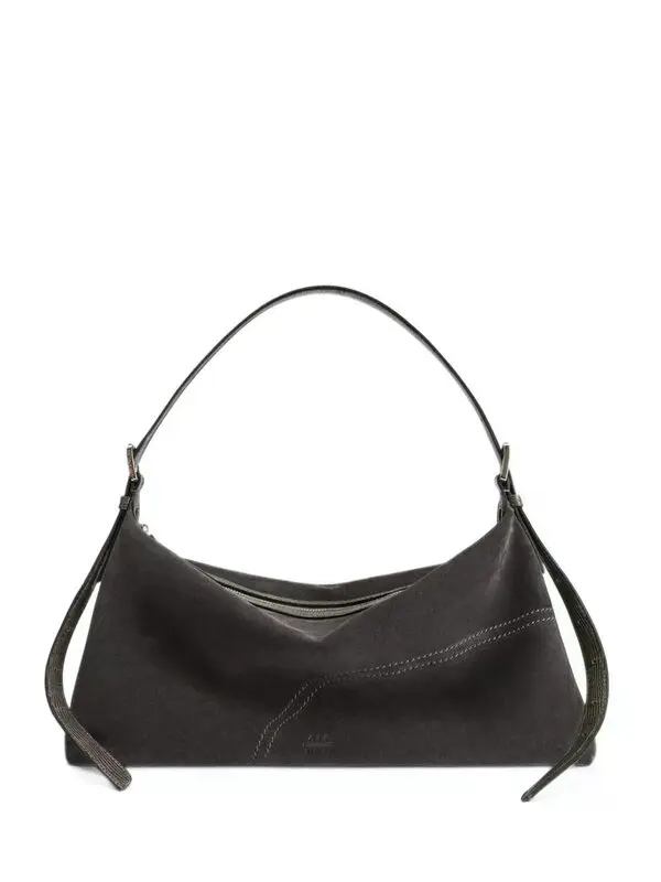 ATP ATELIER Castellare Lizard-effect Suede Shoulder Bag