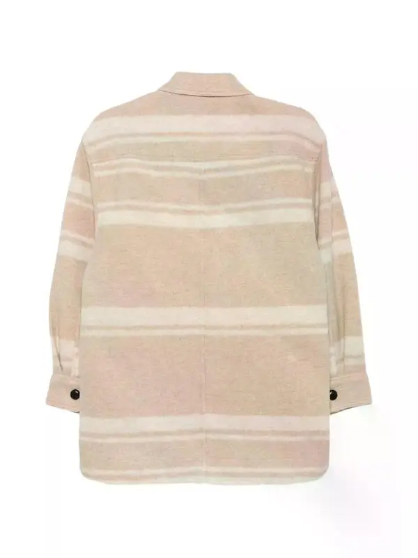 MARANT ETOILE Harveli Striped Shirt Jacket