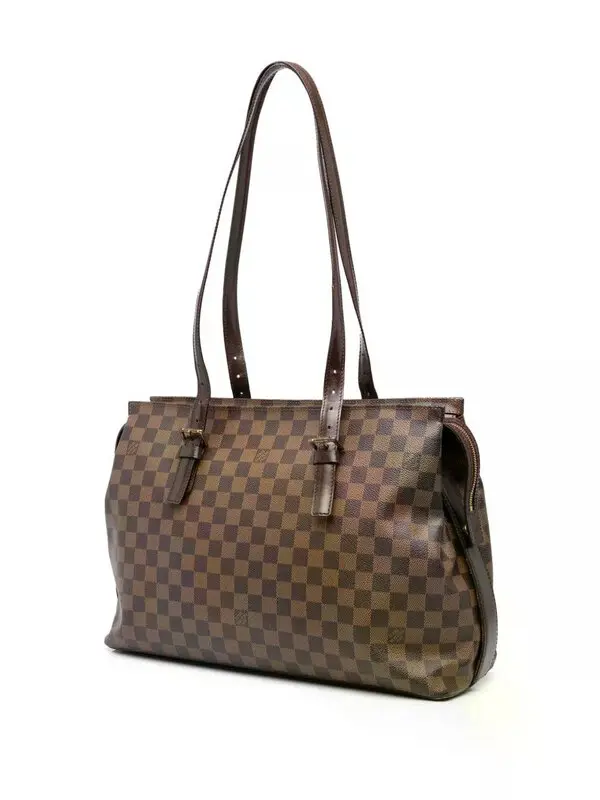 LOUIS VUITTON 2007 Damier Ebene Chelsea Shoulder Bag