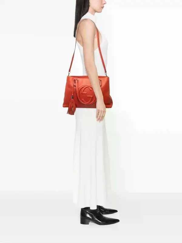 Gucci 2000-2015 Medium Calfskin Soho Working Tote Satchel