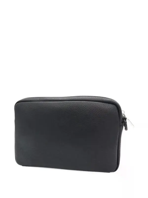 BOSS Logo-plaque Pebbled Clutch Bag