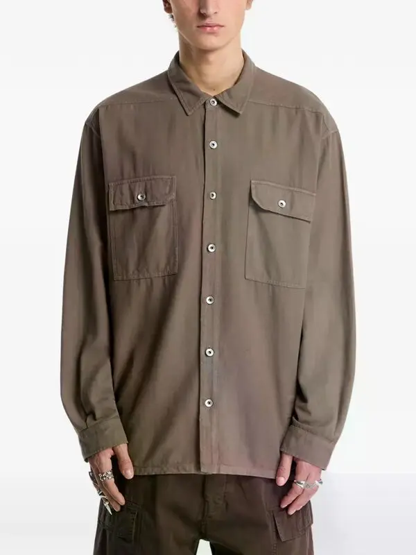 Rick Owens Jumbo Outershirt Shirt - Brown
