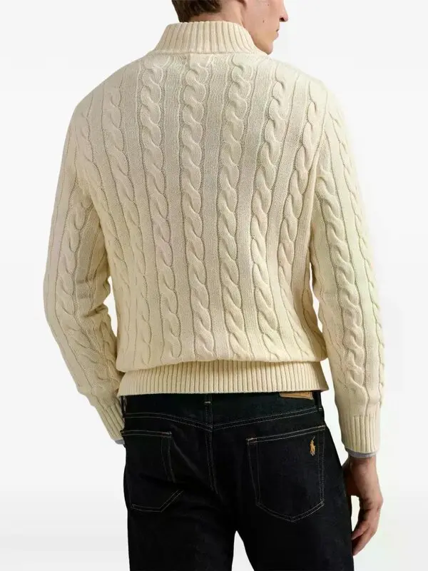 Polo Ralph Lauren Cable-knit Quarter-zip Sweater