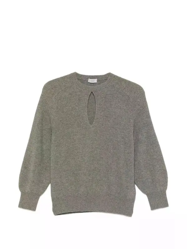 Agnona Cut-out Ribbed-knit Sweater