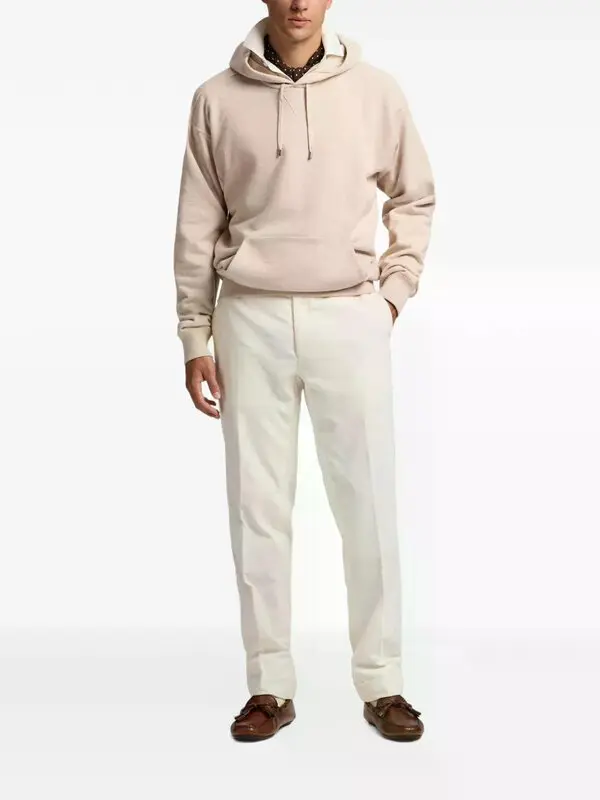 Ralph Lauren Purple Label Mélange-effect Drawstring Hoodie