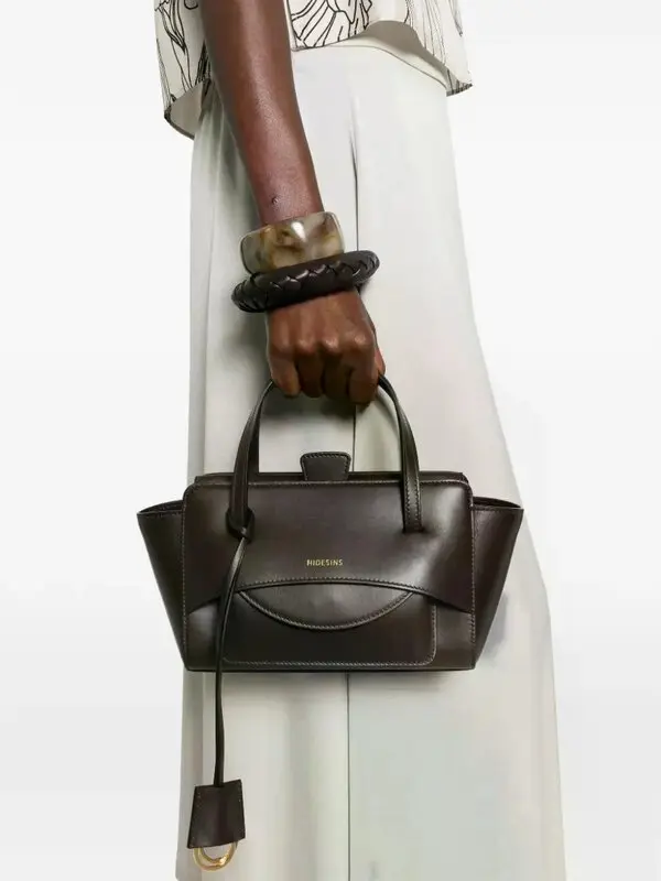 HIDESINS Small Flap Leather Tote Bag