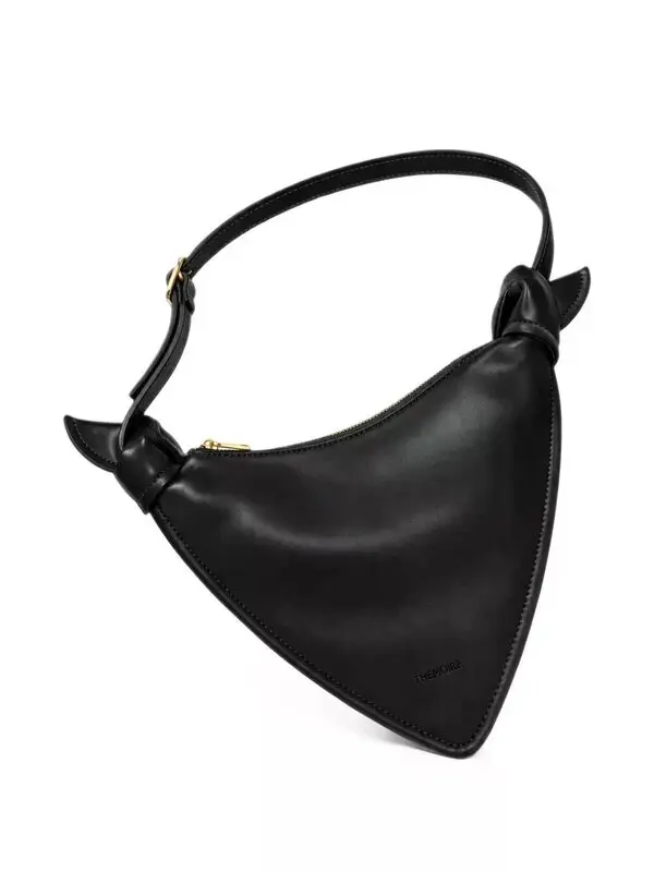 THEMOIRE Knot-detail Triangular Shoulder Bag