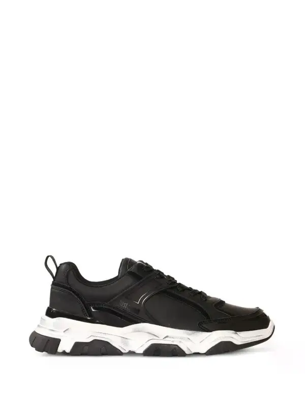 Just Cavalli Chunky-sole Panelled Sneakers - Black