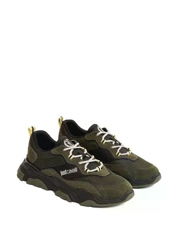 Just Cavalli Mesh Panelled Sneakers - Green